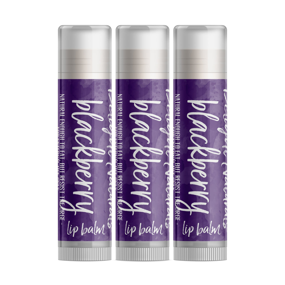 Blackberry Lip Balm - Three Pack — Delight Naturals