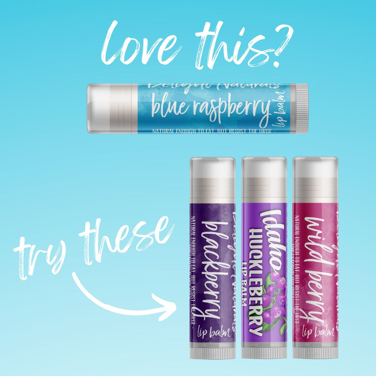 Blue Raspberry Lip Balm — Delight Naturals