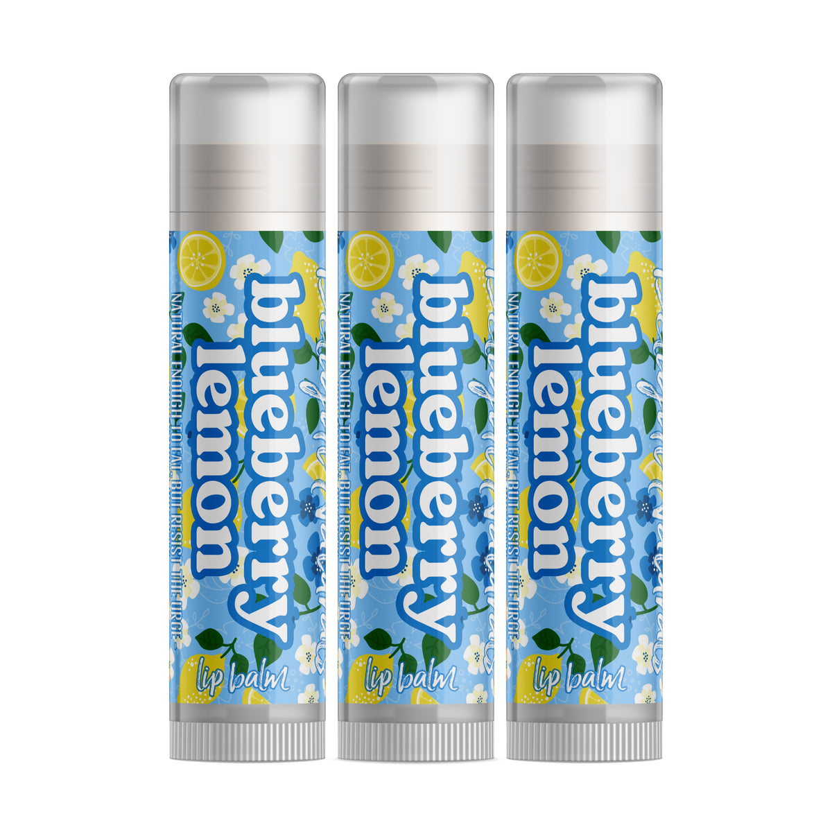 Blueberry Lemon Lip Balm - Three Pack — Delight Naturals