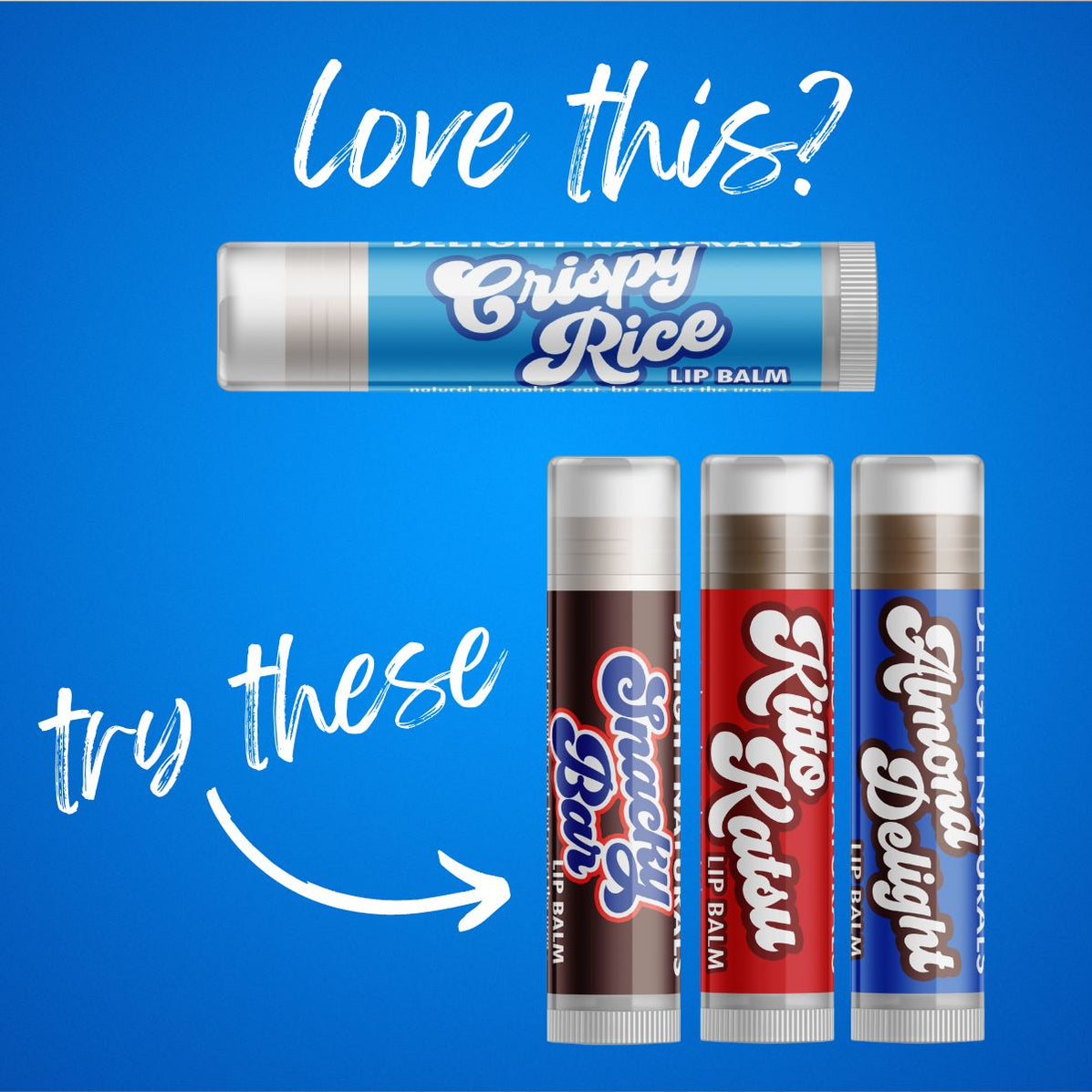 Crispy Rice Lip Balm - Three Pack — Delight Naturals