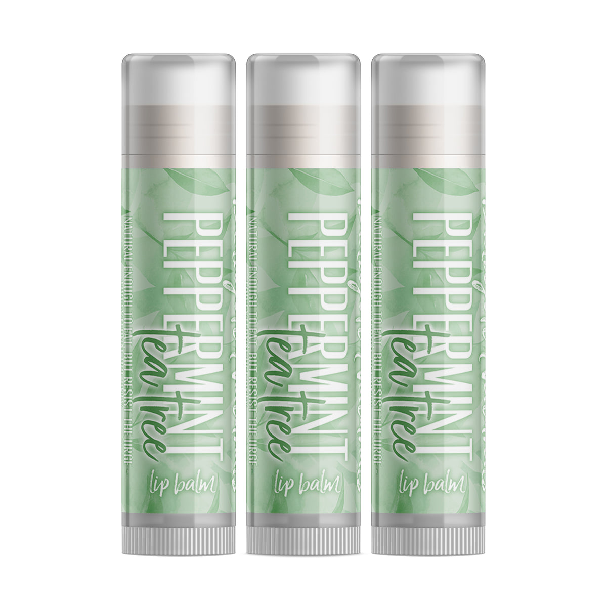 Peppermint Tea Tree Lip Balm - Three Pack — Delight Naturals