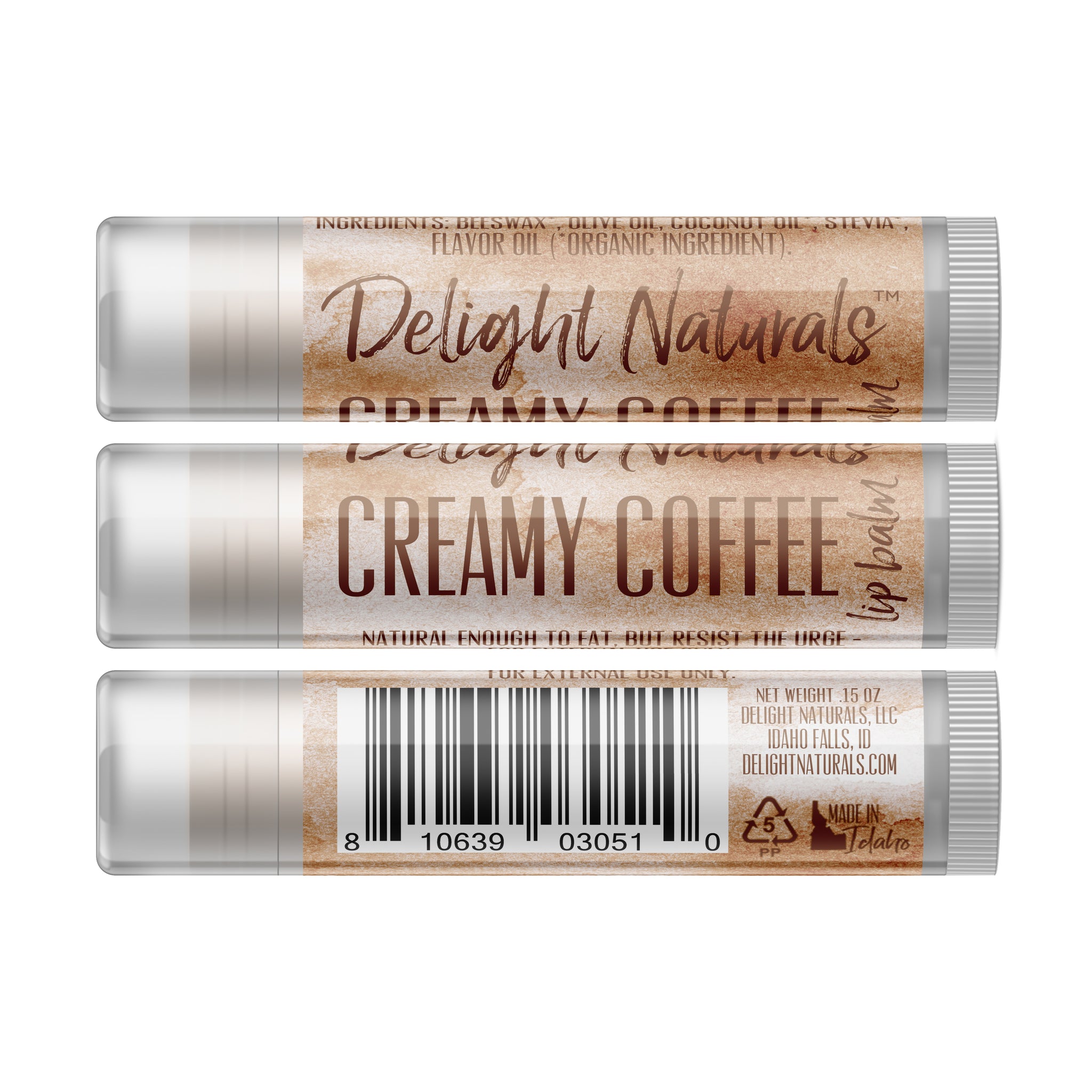 Coffee & Tea Lip Balms — Delight Naturals