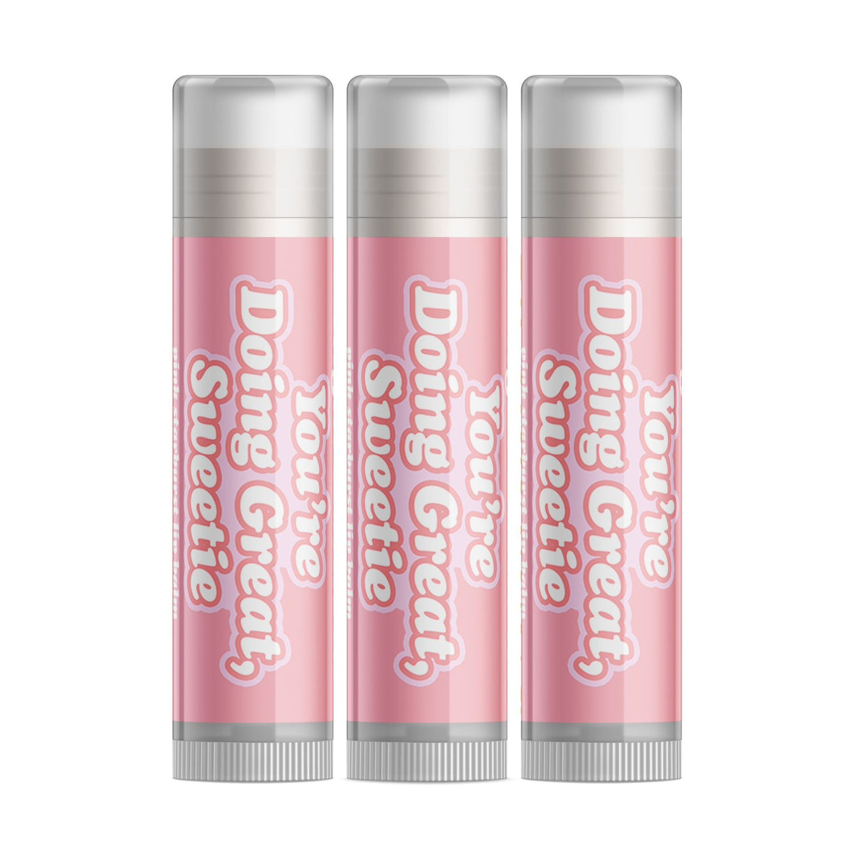 You're Doing Great Sweetie Lip Balm - Three Pack — Delight Naturals